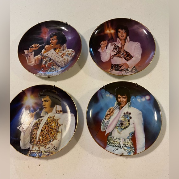 The Bradford Exchange | Accents | Remembering Elvis Set Of 4 Collectors ...
